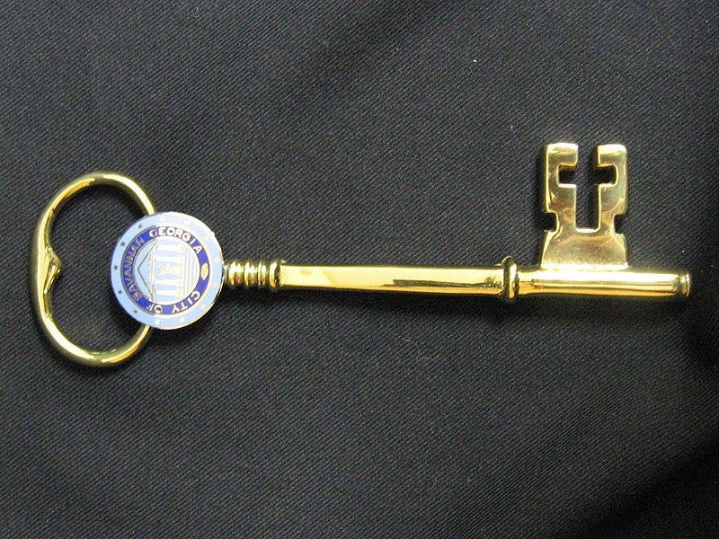 Key to the City of Savannah | City of San Diego Official Website