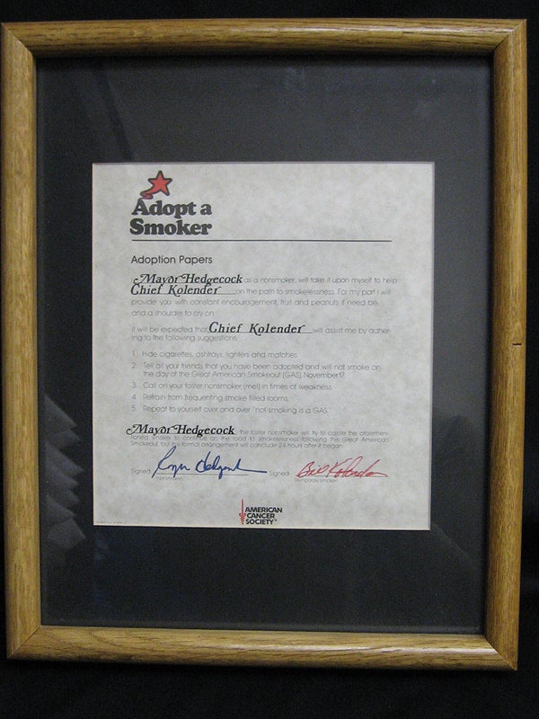 Smoker Adoption Papers - Police Chief Kolender | City of San Diego ...