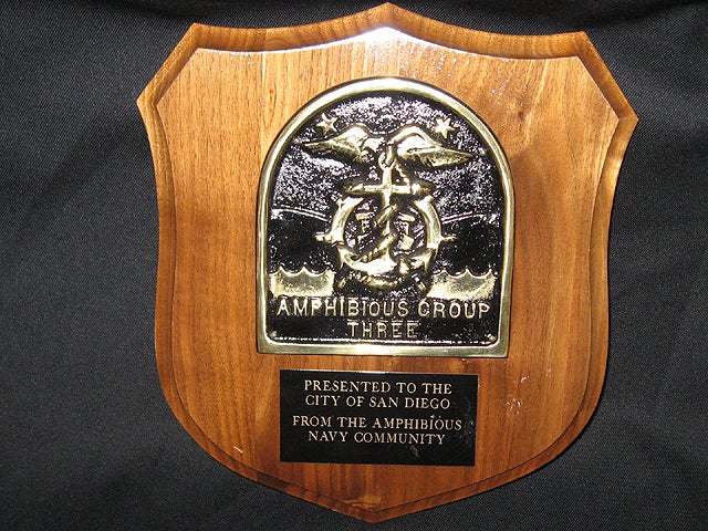 Amphibious Group Three Plaque | City of San Diego Official Website