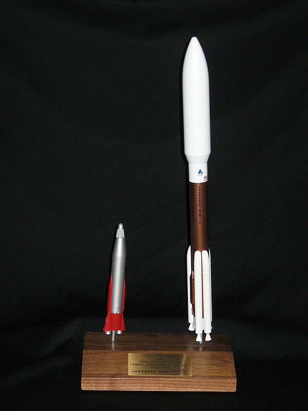Plaque with Two Atlas Rockets | City of San Diego Official Website