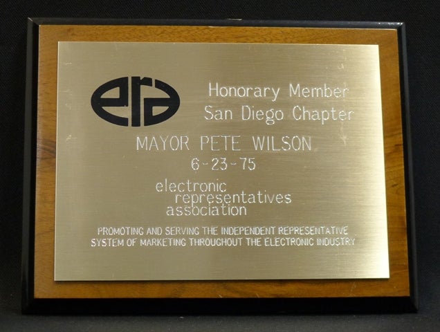 Electronic Representatives Plaque | City of San Diego Official Website