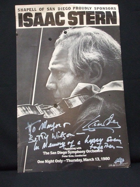 Isaac Stern Poster | City of San Diego Official Website
