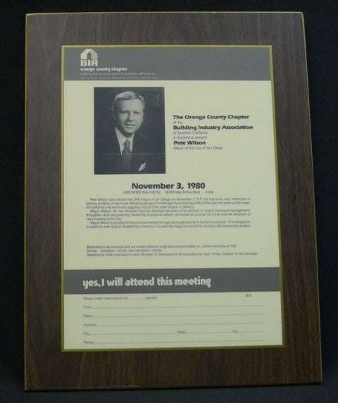 Building Industry Plaque | City of San Diego Official Website