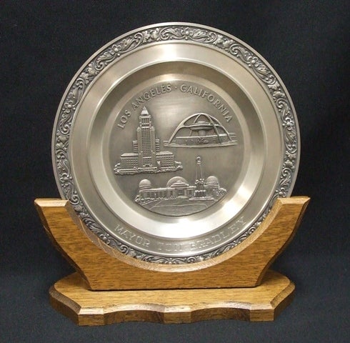 Plate from Los Angeles Mayor Bradley | City of San Diego Official Website