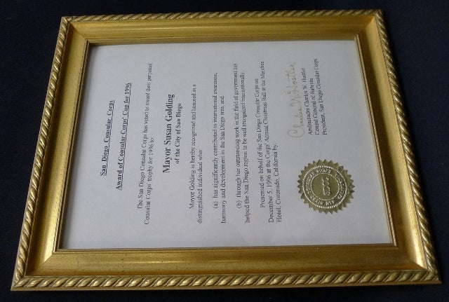 Consular Corps Award | City of San Diego Official Website