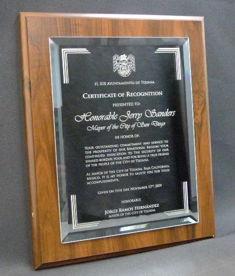 Recognition from Tijuana - Binational Region | City of San Diego ...