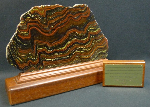 Tiger Eye Stone Artwork | City of San Diego Official Website
