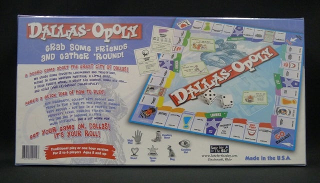 Dallas-Opoly Board Game | City of San Diego Official Website