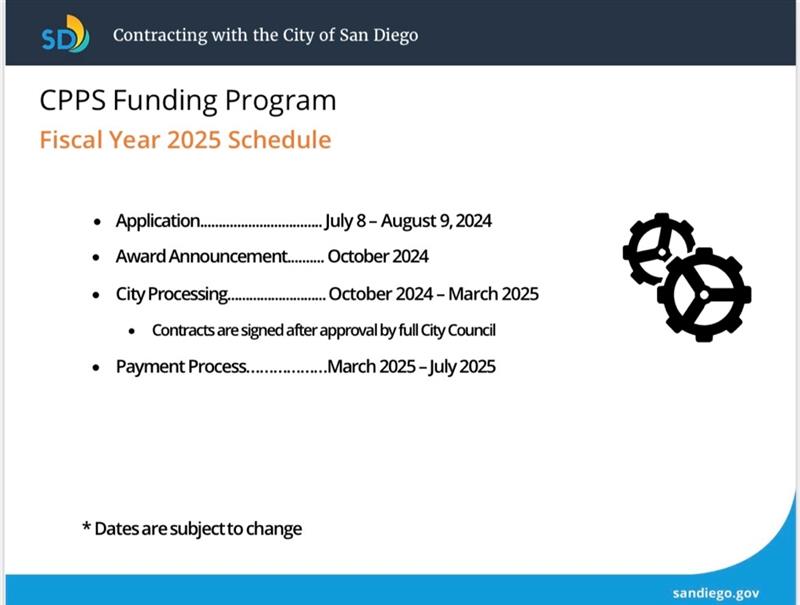 FY25 Community Projects, Programs, and Services (CPPS) Application ...