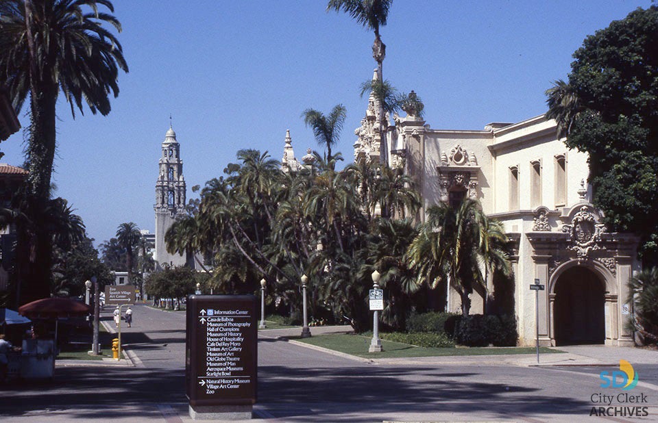 Looking West, El Prado Pedestrian Walkway at Casa del Prado | City of ...