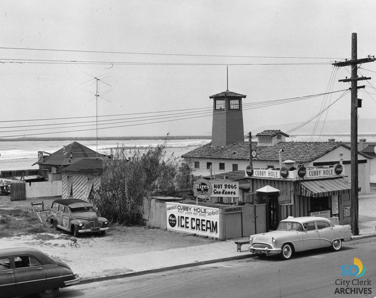Cubby Hole Restaurant, Ocean Beach in 1958 | City of San Diego Official ...