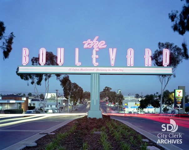 The Boulevard Gateway Sign in University Heights | City of San Diego ...