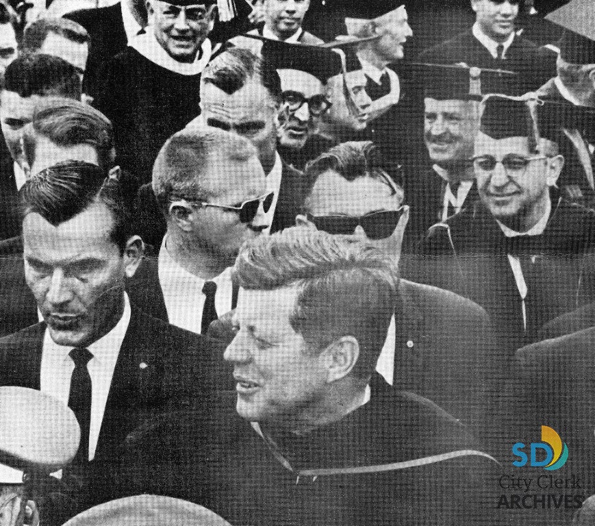President Kennedy at 1963 San Diego State Commencement | City of San ...