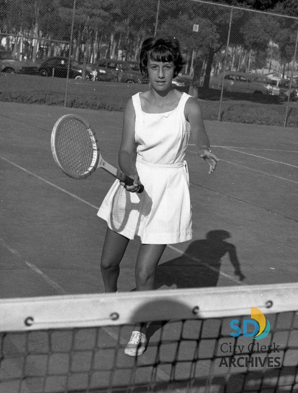 Kathy Apple, 1962 Junior Tennis | City of San Diego Official Website
