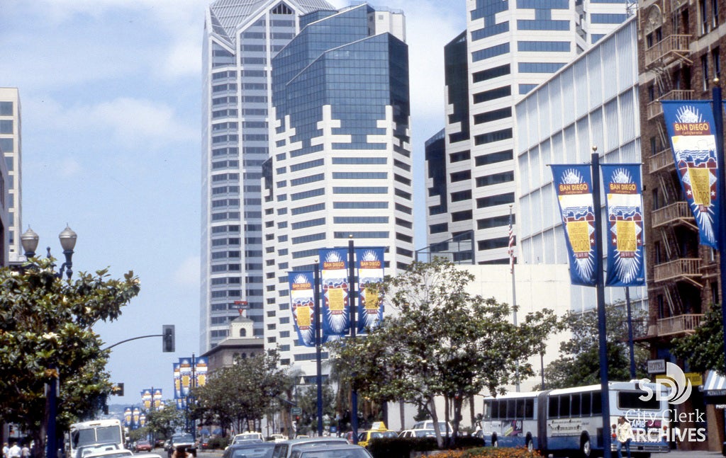 1991 U.S. Conference of Mayors Banners on Broadway | City of San Diego ...
