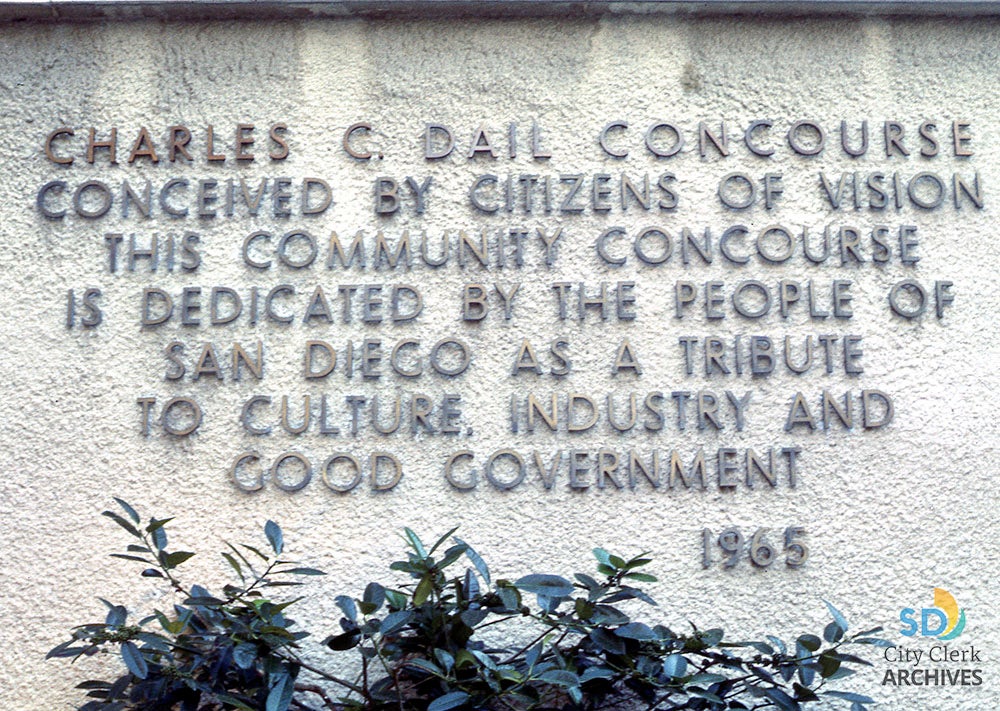 Charles Dail Dedication Wall on the City Administration Building | City ...