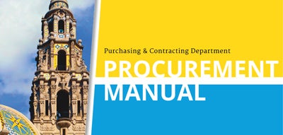Online Procurement Manual | City of San Diego Official Website