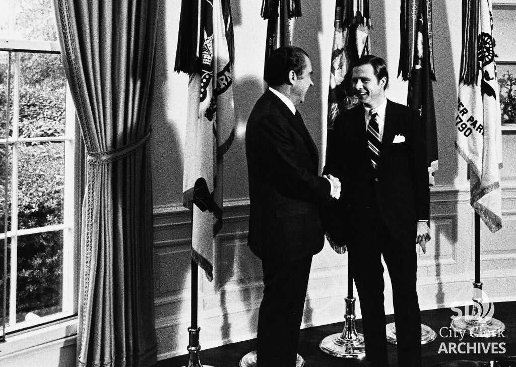Mayor Pete Wilson with President Richard Nixon | City of San Diego ...