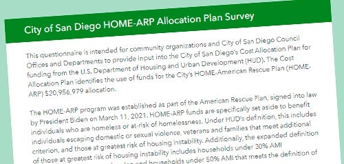 HOME-ARP | City of San Diego Official Website