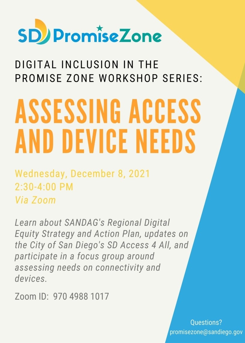 Digital Inclusion in the Promise Zone Workshop Series | Economic ...
