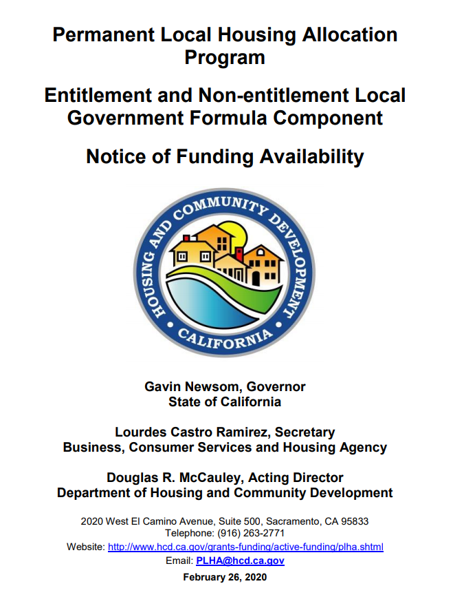 Public Notice: Permanent Local Housing Allocation NOFA 5-Year Plan to ...