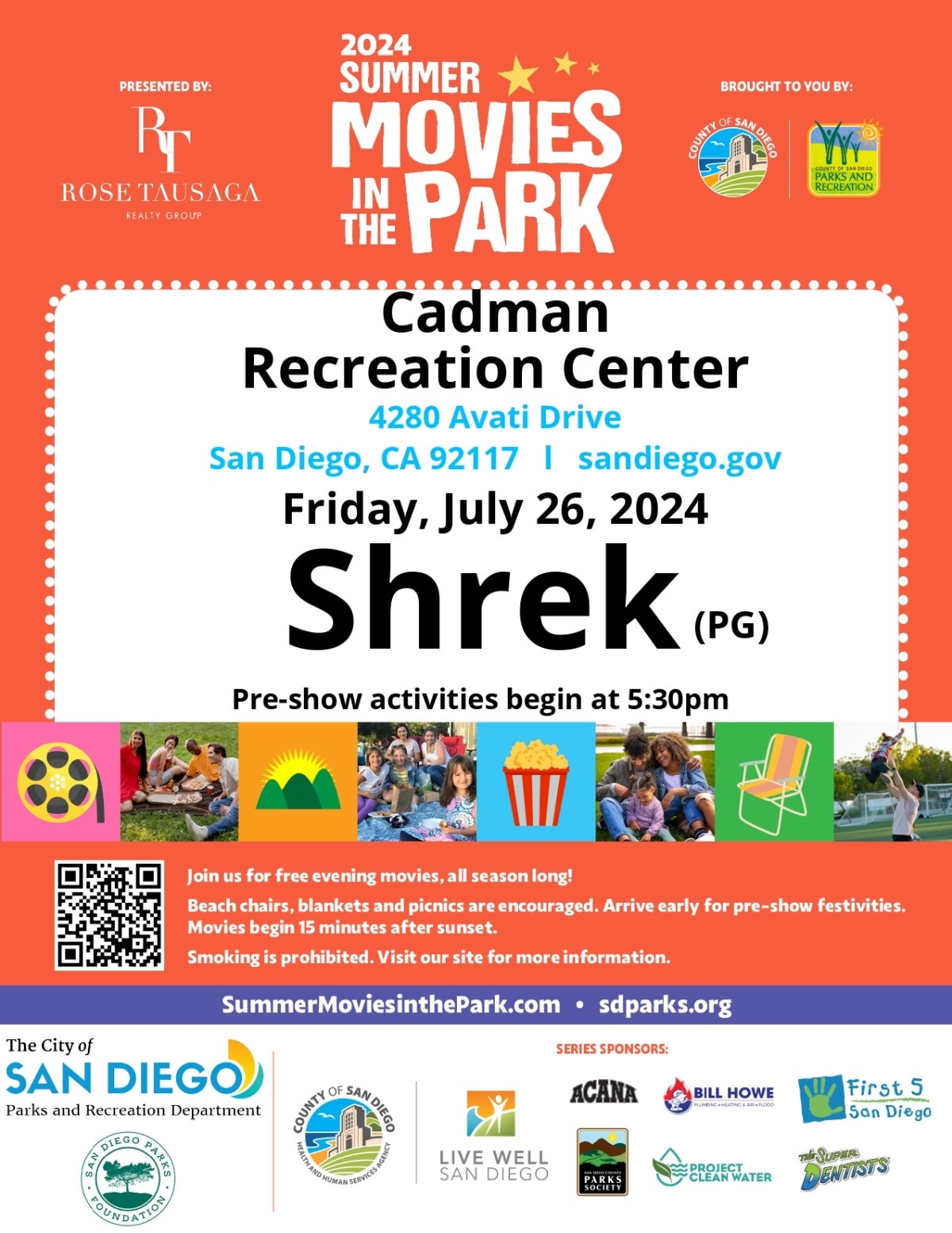 Movie in the Park at Cadman Recreation Center | City of San Diego Official Website